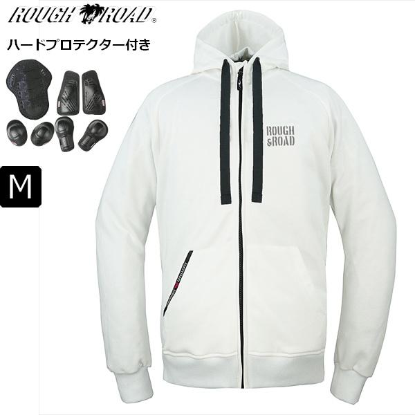 カラー: ホワイトサイズ: M| 商品詳細メーカー: ラフ&amp;ロード/Rough and Road商品名: ラフライドZIPパーカーハードパッドセット品番:RR1003HPWH2メーカー定価: 1,7000円(税別)MATERIAL：...
