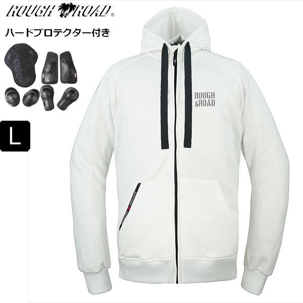 カラー: ホワイトサイズ: L| 商品詳細メーカー: ラフ&amp;ロード/Rough and Road商品名: ラフライドZIPパーカーハードパッドセット品番:RR1003HPWH3メーカー定価: 1,7000円(税別)MATERIAL：...