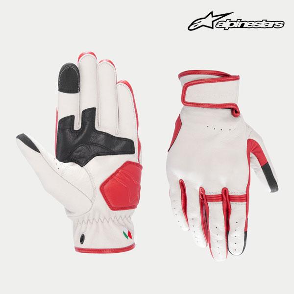 | 商品詳細商品名：DYNO LEATHER GLOVEメーカー：alpinestars/アルパインスターズカラー：8005 ECRU RUBY RED品番：3509624JAN：8059347311500サイズ：Lサイズエイジングを楽しん...