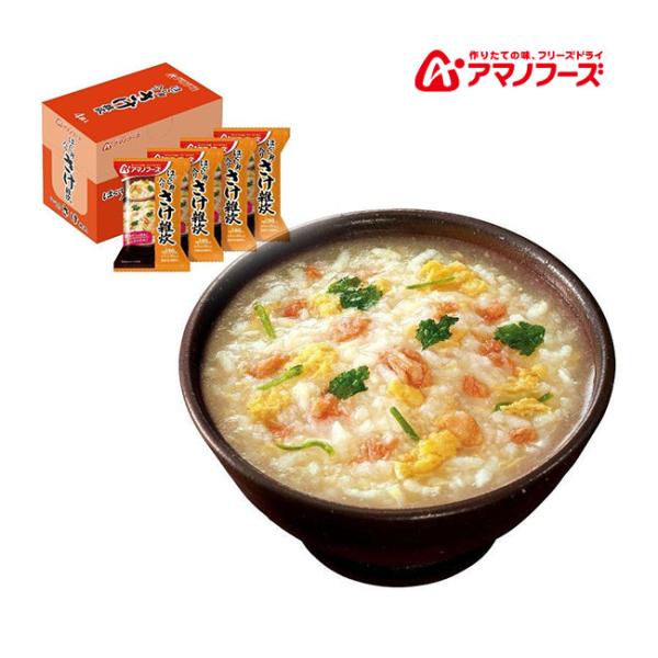 | 商品詳細商品名：ほぐし身入り　さけ雑炊メーカー：アマノフーズ/アサヒグループ食品容量：4食品番：DF-0304JAN：4971334210556価格：￥968（税込）さけのほぐし身とふんわりたまごが入った雑炊です。旨みたっぷりの魚介だし...