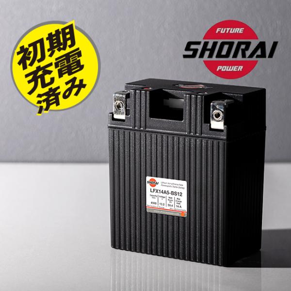 | 商品詳細商品名：LFX14A5-BS12メーカー：SHORAI/ショーライJAN：489703442067810時間率容量：14.0 PbEq (Ah)サイズ：長さ134mm　幅80mm　高さ160mm重量：1.03kgケース素材：カー...