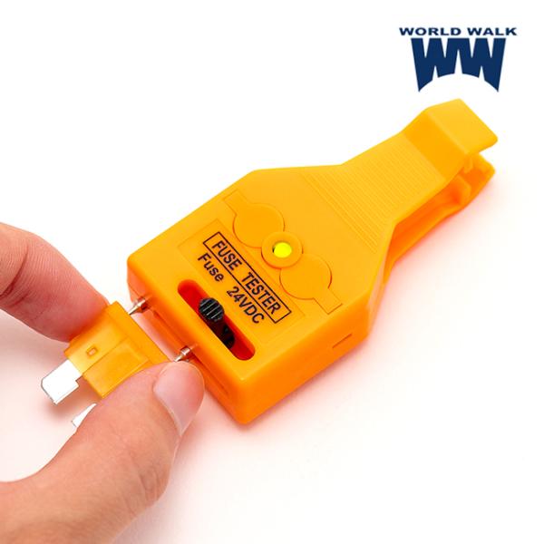 | 商品詳細商品名：ヒューズテスター＆プーラーメーカー：株ワールドウォーク型番：HP/FT-1JAN：4580007476047 カラー：オレンジサイズ：70×30×20mm重量：20g材質：プラスチック、ニッケルメッキ付銅合金・ボタン電池...