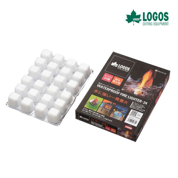 ｜商品詳細商品名：防水ファイヤーライター・24　メーカー名：LOGOS/ロゴス品番：83010001JAN：4981325598655総重量：（約）350g（1pc　約13g）本体サイズ：（約）幅21.5×奥行16×高さ3cmサイズ：（約）...