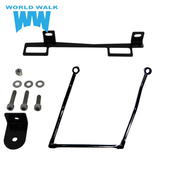 ｜商品詳細商品名：Z900RS専用ベルトループ付きサドルバッグサポート(ブラック)メーカー名：ワールドウォーク品番：wca-63bカラー：ブラックJAN：4580007473503価格：￥9000（税抜）｜おすすめポイント片側だけ“ちょうど...