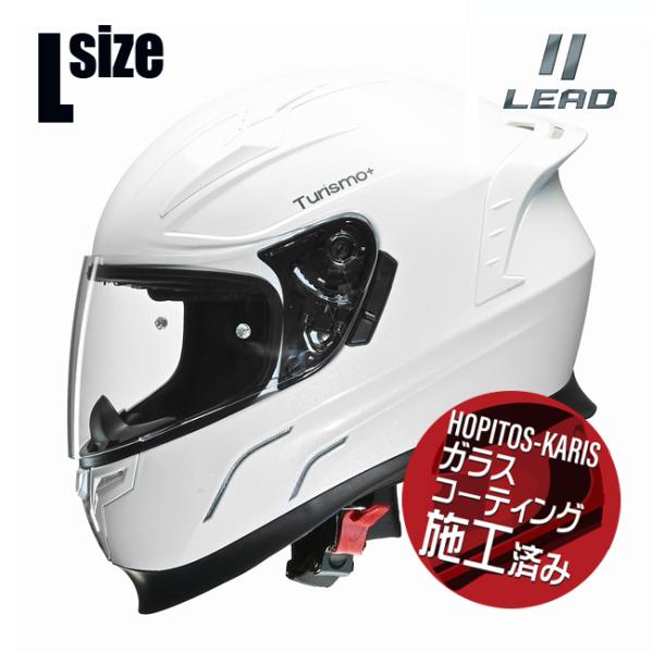 ｜商品詳細メーカー：リード工業商品名：TURISMO Plus フルフェイスヘルメットJAN：4952652152469カラー：パールホワイトサイズ：L（59〜60cm未満)規格：PSC・SG(全排気量対応)素材：帽体/ABS、シールド/ポ...