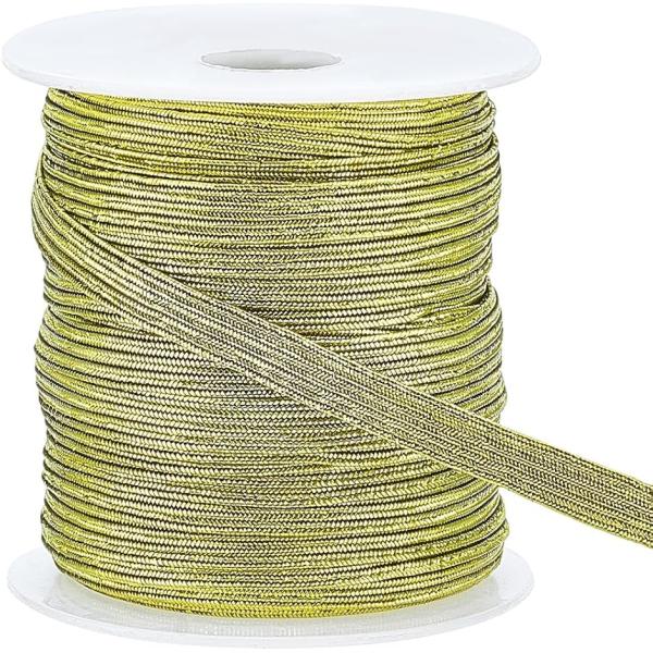 バリエーションコード : 2B20J5QW6Y良好な伸縮性：6本ナイロン弾性繊維で作られ、許容範囲内で、伸ばしても変形せず、長期使用後も良好な弾力性を維持できます。サイズ：幅約6mm、23〜25m/巻、1パッケージ1巻、ゴールデンロッド色。...