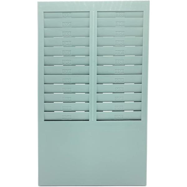 バリエーションコード : 2B206JI2RF・壁掛け用のタイムカードラックになります 軽量のプラスチックタイプに大容量の24ポケットの 24人分のタイムカードを収納が可能に・壁にネジで固定でき落下を防ぎ場所を取らないタイプのタイムカードラ...