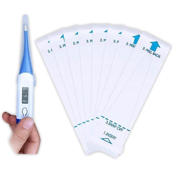 バリエーションコード : 2B20OCX3C1・体温計カバー 使い捨て お得な200枚セット：同じ温度計で多くの人の体温をチェックする際などに衛生的に使える体温計カバーのセットです。・使いやすい：プローブの先端をカバーに挿入し紙の前面をはが...