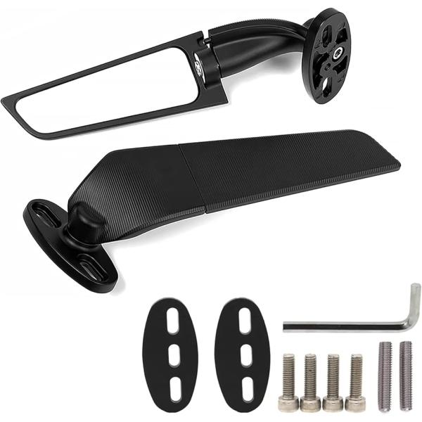 バリエーションコード : 2B23CJJHGN・「商品概要」空力性能を追求したスタイリッシュなデザインの汎用タイプのウイング型バイクミラー。スポーツバイク・ツアラーバイク・カウルバイクなど様々な車種に合わせやすい翼型スリムデザインを採用し、...