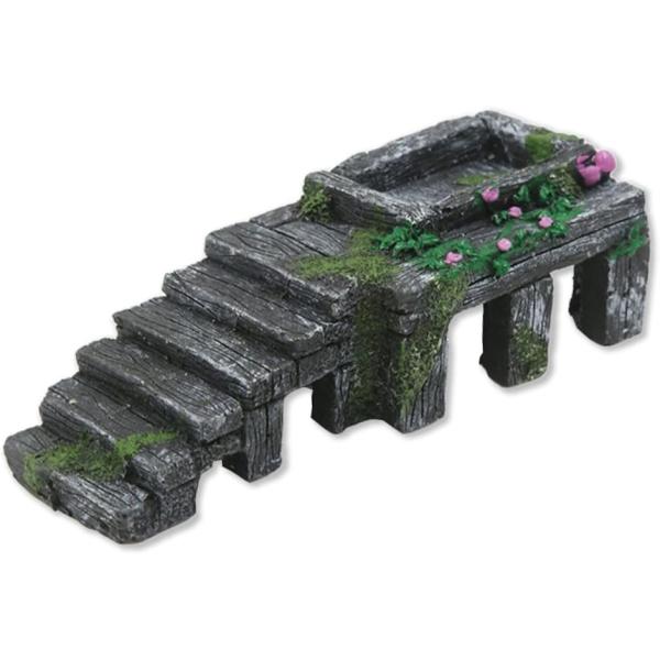 バリエーションコード : 2B25DPJ0QF・「両生類・爬虫類の浮島や陸地、隠れ家ハウス、洞窟に＊」亀・イモリ・ヤモリ・カエル・エビ・ザリガニ・トカゲなどのシェルターや日光浴の階段台座、アクアリウムの桟橋に。・「かくれ家トンネルオーナメン...