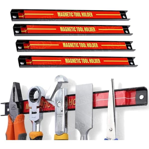 バリエーションコード : 2B25XDLQL9・商品名： マグネットツールバー ツールホルダー マグネットツールホルダー マグネットバー マグネット 強力 ツール 工具箱 「商品仕様」＊4PCS12inch＊ サイズ：長さ12インチ（約30...