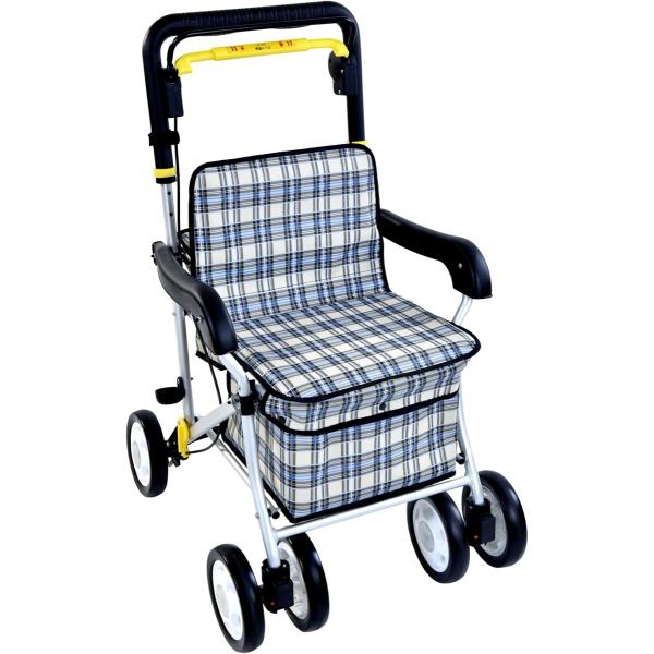 バリエーションコード : 2B210ROQCI・ショッピングカート座席付き：4つの車輪と座席を備えた歩行器で、座席の下に大きな収納スペースがあり、買い物に便利で、いつでも座って休むことができる製品であり、非常に便利です、高齢者の方もゆったり...