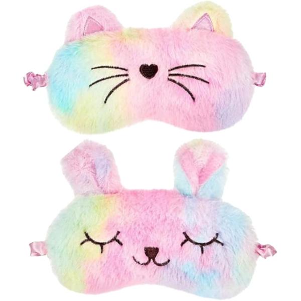 バリエーションコード : 2B26Y86LYK「かわいいデザイン」もふもふでカラフルなネコとウサギの子供用アイマスク2個セットです。猫、うさぎ、ユニコーンの3種からお好きな組み合わせをお選びいただけますので、ご家族やご友人と楽しくお揃いでご...