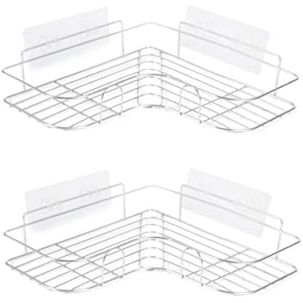 「穴あけ不要」シンプルデザインでおしゃれなラックです。壁に穴を開けることなく付属の強力なテープで簡単に取り付けできます。賃貸に住んでいる方も気軽に使える人気商品です。「さびにくいバスラック」ステンレススチールを利用しているので錆にくくキッチ...