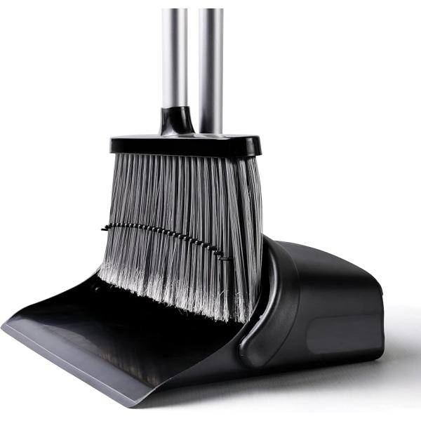 「丈夫なスチール製ロングハンドル」十分な長さ: ほうきハンドル - 53インチ/ちりとりハンドル - 37.5インチ。身長の高い大人でもロビーほうきとちりとりコンボスイープを使用する際に曲げる必要はありません。3セクションのインターロックデ...