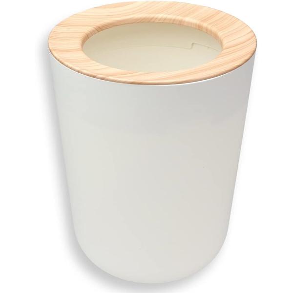 バリエーションコード : 2B28T389J3シンプルな無地のデザインで、お部屋の雰囲気にマッチしやすいプラスチック製の円柱状のフタなしゴミ箱です。ゴミ袋のフチを内側に固定が出来るリングが付属しています。いたずら好きなワンちゃん、ネコちゃん...