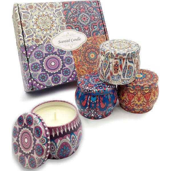 バリエーションコード : 2B2DD01RHK「スタンダートな数種類の香り」 このアロマキャンドルギフトセットにはの4種類のフレグランスが含まれ、アロマテラピーをご家庭でいつでもお楽しみいただけます。スタンダートなラベンダー・レモン・バニラ...