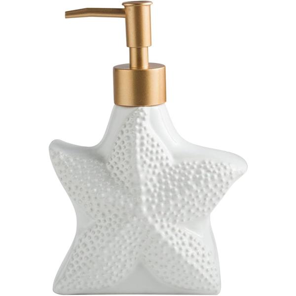 バリエーションコード : 2B29F65JWO・お洒落な貝殻のソープディスペンサーです。キッチン、バスルーム、洗面所などさまざまな場所でお使いいただけます。・サイズ：(A)18.5cmx12cm　(B)18.5cmx13cm・容量：(A)〜...