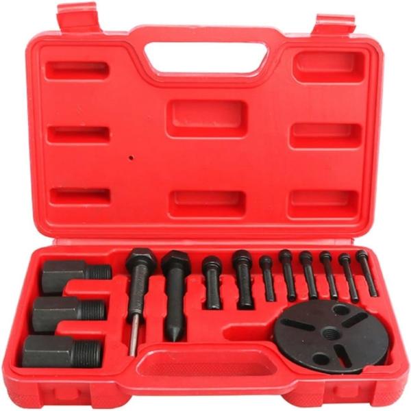 バリエーションコード : 2B2C2PFGO6「高品質なマテリアル」カーエアコンのコンプレッサーについているマグネットクラッチを取り外す際にご活用いただけるコンプレッサー用マグネットクラッチ取り外しレンチセットです。キットは耐久性の高い高品...