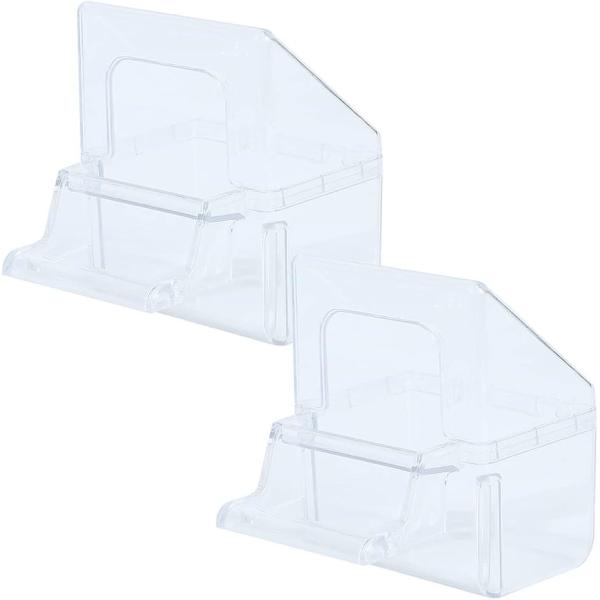 「小鳥の餌やりに」透明な鳥用の餌入れになります。ケージにひっかけることで取り付けができ、転倒を防止することができます。インコやオウム、文鳥の餌入れにお使い頂けます。「中身がわかるクリアタイプ」透明のため餌量が一目で確認でき、食事中のペットの...