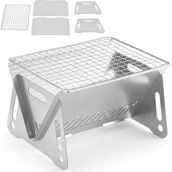 バリエーションコード : 2B2JKLV03T「バーベキューコンロ」組立てサイズは21ｘ16ｘ12.5cm、1〜2人位でBBQするには丁度良いサイズ。「組立簡単」ねじ等は一切使わず4枚の板金を組立て、網を乗せるだけ。誰でも30秒程で組立てら...