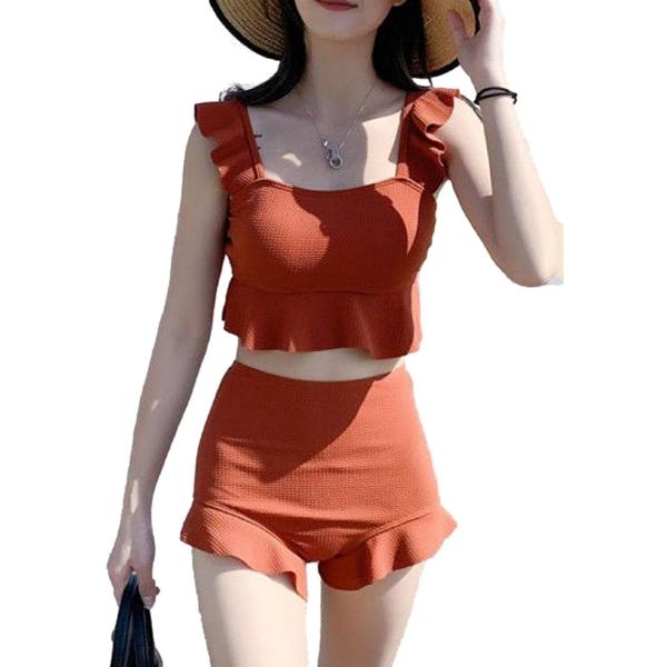 バリエーションコード : 2B2HOG4SIJ・メイン素材: ポリエステル・素材構成: 100% ポリエステル・夏のレジャーシーンに活躍するビキニ?フリルデザインが愛らしい無地カットソー地のセパレート水着?凹凸のある立体的な生地感がこなれ感...