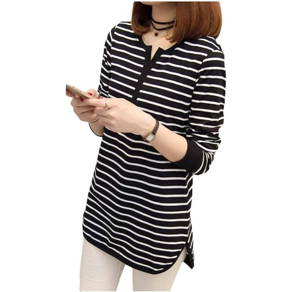 バリエーションコード : 2B6QRS9QND1枚は持っていたい人気の細いボーダー柄の長袖ロングシャツです。優しい肌触りで普段着に最適です。シンプルなデザインだから着回し自由自在、どんなボトムスにも合わせやすいアイテムです。ロング丈だから、...