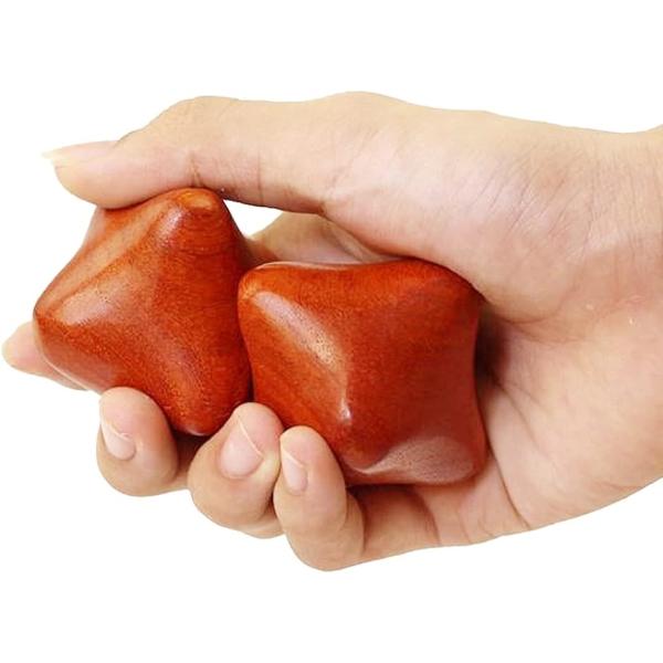 バリエーションコード : 2B2J1T1G3H・ツボ押しやエクササイズに使える木製 六角 マッサージボール 2個セット：気になる箇所のツボ押しやリハビリ等に使えるマッサージボールです。木製のシンプルデザインなので、自宅等のインテリアとしても...