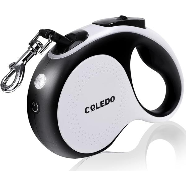 「LEDライト付き」ワンタッチで点灯可能なLEDライト付きで、暗い夜道も安心してお散歩できます。紐部分にも光を反射する素材を使用しているので、車や自転車からも犬の存在が視認できて安全です。「USB充電式」1回の充電時間は約3時間で、フル充電...