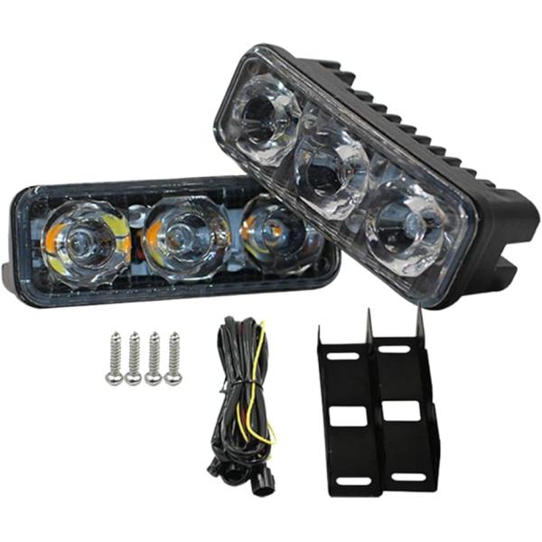 バリエーションコード : 2B2LVUS05O車用デイライト、フォグランプです。3連LEDで明るく視界を確保します。雨天や濃霧でも安心。左右2個セットで車両全体の視界を広げるので補助ランプとしてお使いください。「ホワイト」「ホワイト・アンバ...