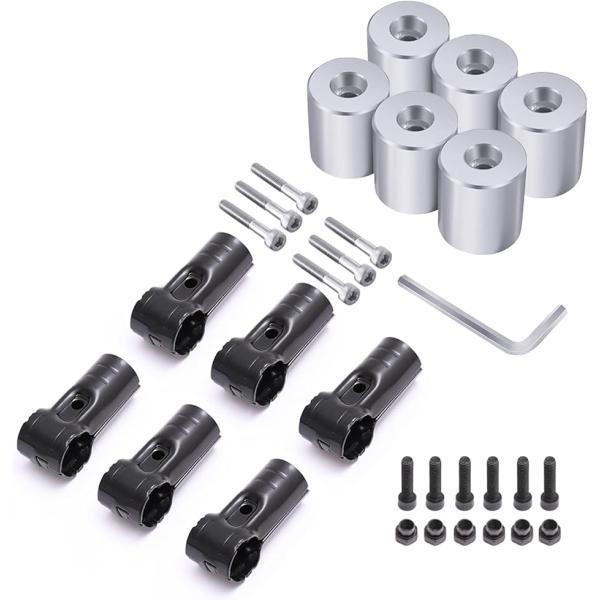 バリエーションコード : 2B21U9DUDPΦ28イレクターパイプ 車用ルーフキャリアバー スクリュー 内六角取り付けが簡単なアルミネジ DIY 製作 車中泊、キャンプ、釣りに最適 NVAN ハイゼットカーゴ 等に適合 （10個セット＆メ...