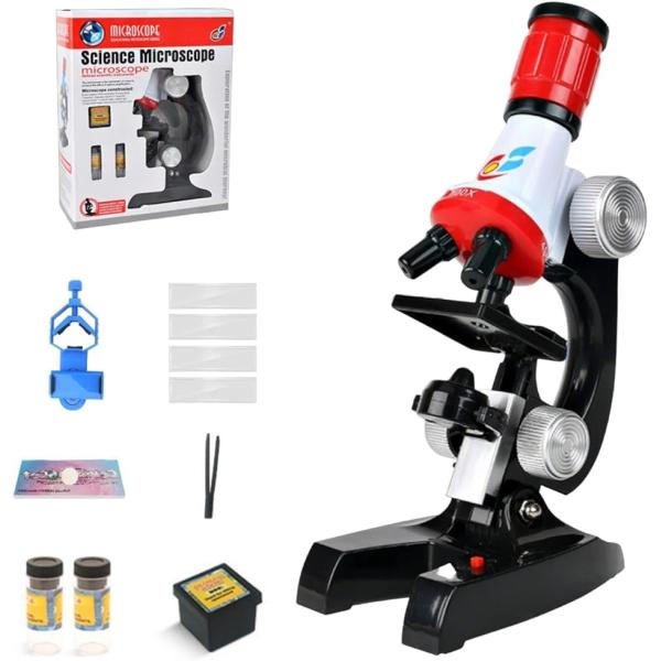 バリエーションコード : 2B2OX2D4O3「こども、初心者向け顕微鏡セットのスタンダードモデル。」100倍、400倍、1200倍と3つの倍率を調整可能。小さな子どもから小学生、中学生、高校生または初心者が好奇心や科学的探究心を養うのにお...