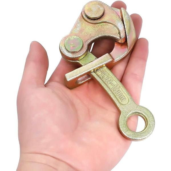 バリエーションコード : 2B2PP1TGDS果樹園農家、電気工事や鉄道保守などには御用達の必須商品、ケムラー掴線器です。どんなに硬いワイヤーでも、このカムラーを使うと簡単に誰でも、しっかりとピーンと張る事ができます。耐久性が良く、丈夫なア...