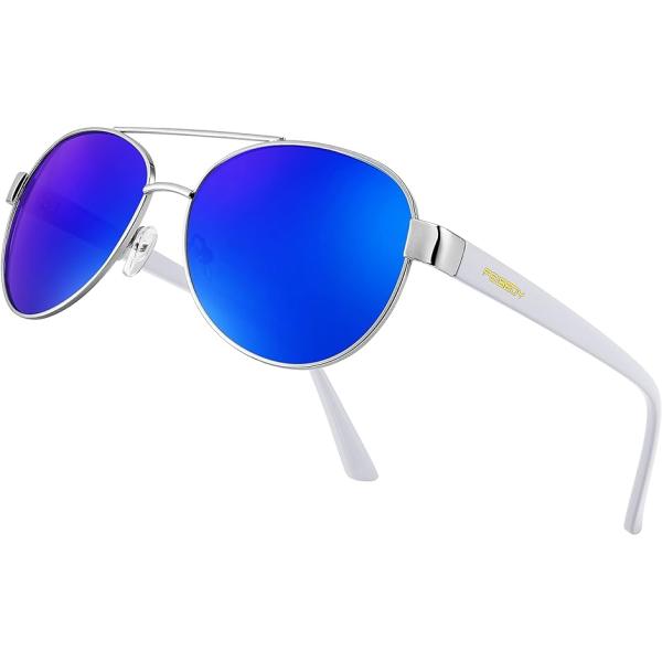 バリエーションコード : 2BJYVI0GN6クラシック＆トレンディなデザイン：このサングラスは、クラシックなパイロットスタイルのデザインを持っており、外観が非常に卓越しています。滑らかなラインのデザインが美しいフレーム外観を作り出し、シン...