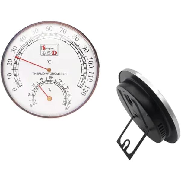 ・サウナ等の高温多湿な状況で使える 自立式 温湿度計 。 防水 壁掛け 見やすい アナログ 湿度計 温度計 温度湿度計 。 お風呂 温泉 サウナ室 にご使用ください＊・見やすいアナログ表示で一目でわかる。サウナに必須な温度計と湿度計がひとつ...