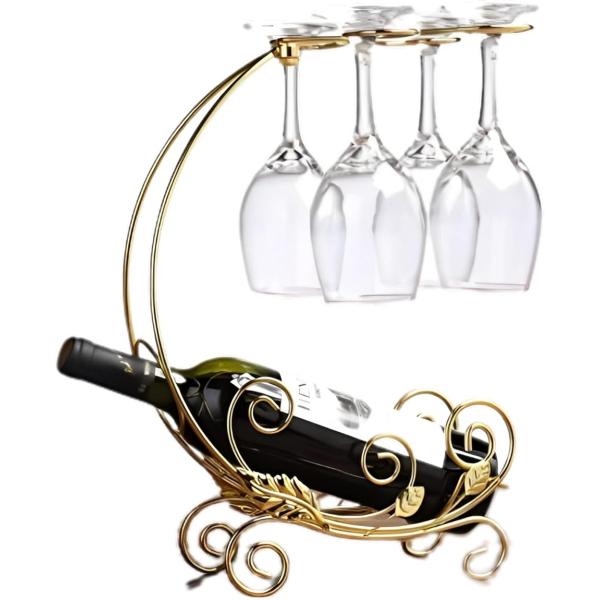 バリエーションコード : 2B2GIX2NLC・ワイングラス＆ボトルホルダー・ボトルワインとワイングラスをオシャレに置けるワインラック＋ワイングラスホルダーです。お家のリビング、ダイニングやお店での展示用ディスプレイなど幅広くご利用いただけ...