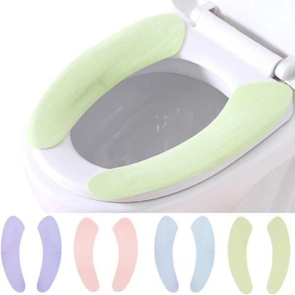 「どんな便座にも合う」 さまざまなタイプのトイレに使える便座シート。形状に合わせてフリーカットが可能です。取り付けは裏面のフィルムを剥がして貼るだけ。貼り直しも簡単で面倒な作業がありません。密着度が高くぴったりフィットします。「洗濯できて衛...