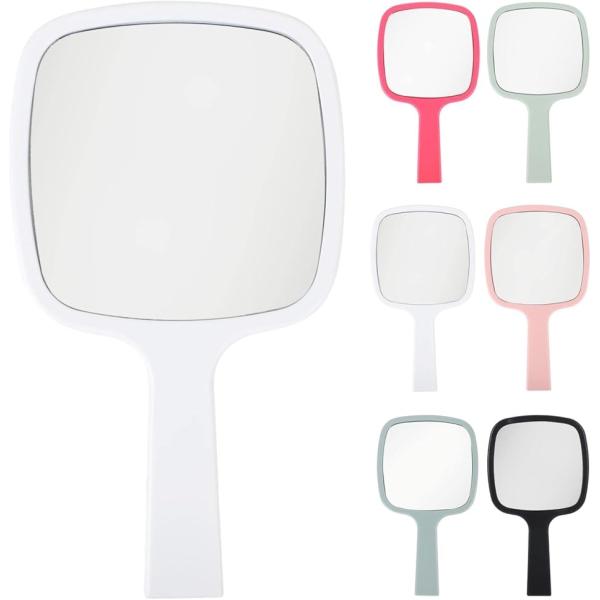 バリエーションコード : 2B2PSNCWWN「大きくて見やすい」 大きくて横に長いハンドミラー。縦長タイプより顔全体が見やすい実用的なデザインです。鏡面は高解像度で細かいところまでクリアに映るため、毎日のメイクに大活躍するでしょう。「滑り...