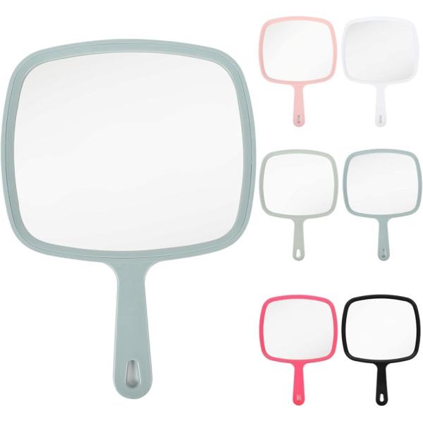 バリエーションコード : 2B2PSNCWWN「大きくて見やすい」 大きくて横に長いハンドミラー。縦長タイプより顔全体が見やすい実用的なデザインです。鏡面は高解像度で細かいところまでクリアに映るため、毎日のメイクに大活躍するでしょう。「滑り...