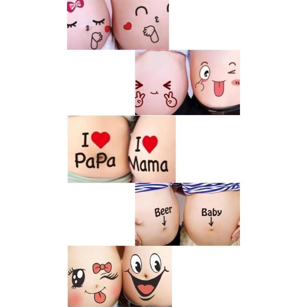 バリエーションコード : 2B2T5HPL2R妊婦さんのお腹に貼って面白可愛い写真が撮れるステッカー。ママとパパ。お兄ちゃんやお姉ちゃん。マタニティ学級のお友達と。みんなでお腹に貼って楽しんでください。10月10日の素敵な時間の思いで作りに...