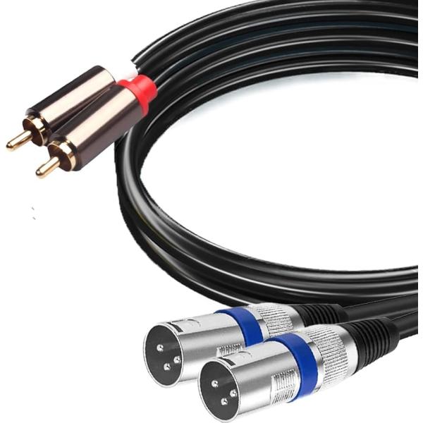 バリエーションコード : 2B2TUWUND5「幅広い互換性のXLR変換ケーブル」2RCAプラグから2XLRプラグへの変換ケーブルです。アンプやオーディオ機器などRCAプラグのデバイスからスピーカーなどに音声を伝達することができます。「柔ら...