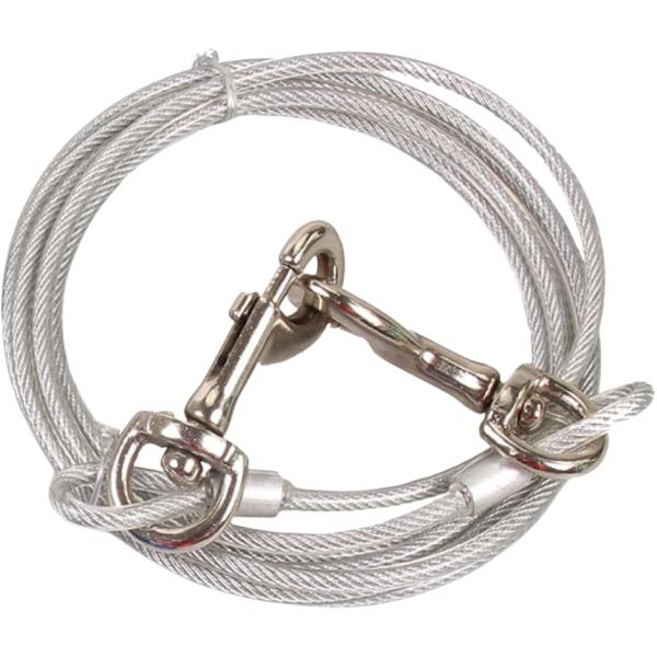 バリエーションコード : 2BJV91VI58「軽くて丈夫なリード」公園など散歩に行ったときに、木やポールに繋いでおくことが出来ます。ステンレスを樹脂でコーティングした丈夫なケーブルで、引っ張り衝撃から愛犬の首を守るショックレス機能付きです...