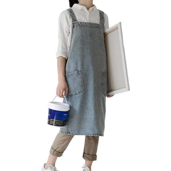 バリエーションコード : 2B2X4RXX9Q・お洒落なデニムエプロン＊シンプルですが、どこかおしゃれに可愛く見せてくれるデニムの風合い。・動きやすく、着脱しやすさにこだわったワークエプロンは、キッチンや自宅でのガーデンエプロンとしての作業...