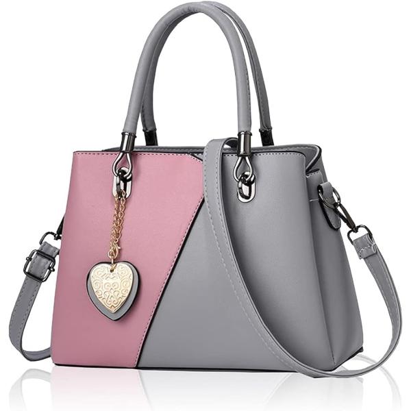 バリエーションコード : 2B2XXFGTUN「シンプルデザインでシーン問わず大活躍」斜めに入った切り替えラインが特徴の大人かわいいバッグです。ハート型のアクセサリーで華やかさを、金具の落ち着いたシルバー色で大人っぽい上品さがキマリます。「...