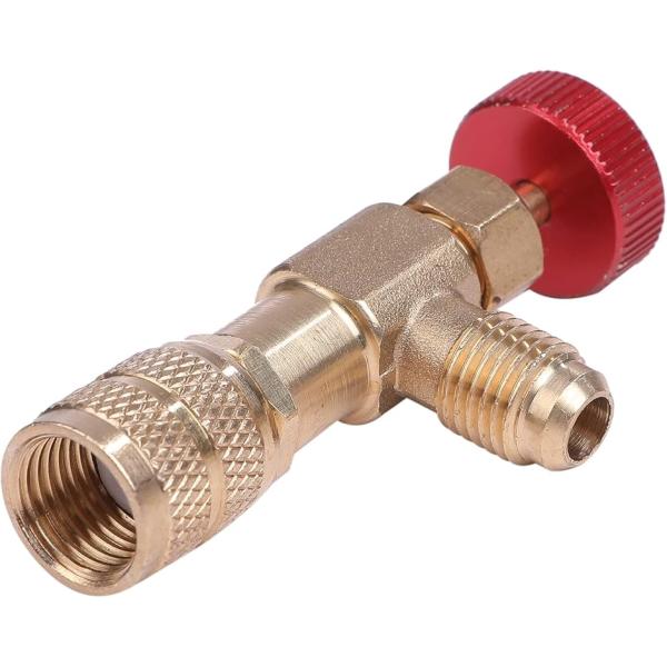 バリエーションコード : 2B429PCW8O・商品内容：エアコン用 ガスチャージバルブx1・口径サイズ：チャージバルブ本体 接続口径サイズ オス側1/4・メス側5/16・材質：銅・用途：エアコン取付時などのガス真空引き作業にご使用ください...