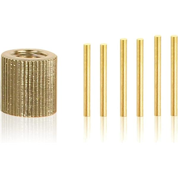 ・「aurochs製充電式エアブラシ全ver.に対応」 Ver.1.0，ver.1.5の電源手動タイプはもちろんのこと ver.2.0，ver.2.5，ver.2.5spなどオートスイッチ付きコンプレッサーにも付属の専用真鍮棒を取り付けるこ...