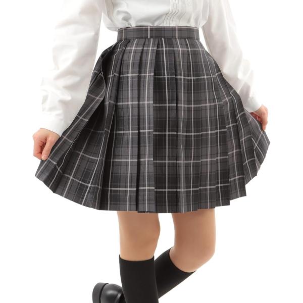 バリエーションコード : 2B401T4LG0・素材構成: 100% ポリエステル・女子高生の定番、チェック柄プリーツスカートです。折り目正しいプリーツラインとカラフルな格子柄が人気です。・スカート丈は48cm。短すぎずに可愛く見せる長さで...