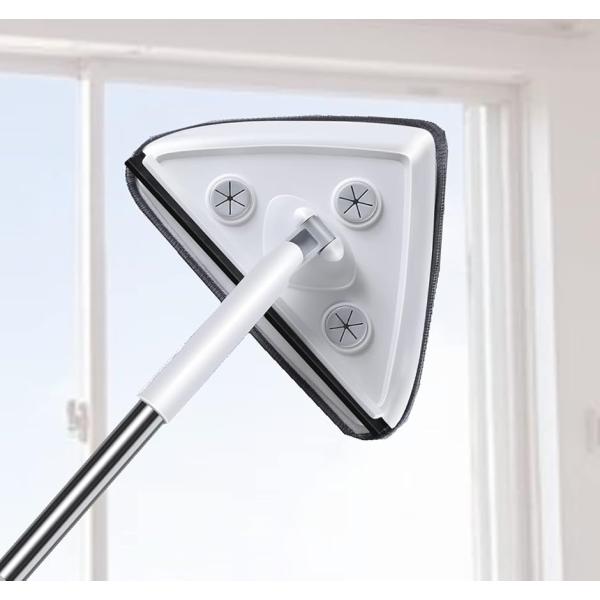 バリエーションコード : 2BJXFNT9JO・2WAY（1つで2つの機能）モップで窓掃除、ワイパーで水切り・床掃除、壁掃除にも使える 水汚れ、土汚れなどのお掃除にも使える・モップ2個付き・モップ幅：約26cm　最小サイズ：約90cm　最大...