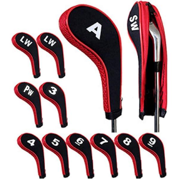 バリエーションコード : 2B43GLY5FH「商品説明」アイアンカバーセットは、ゴルフ用アイアンカバーの12個セット。番手がプリントされているので、欲しいアイアンをすぐに取り出せる優れもの。プレイ、練習後は番手順にアイアンカバーを付けるだ...