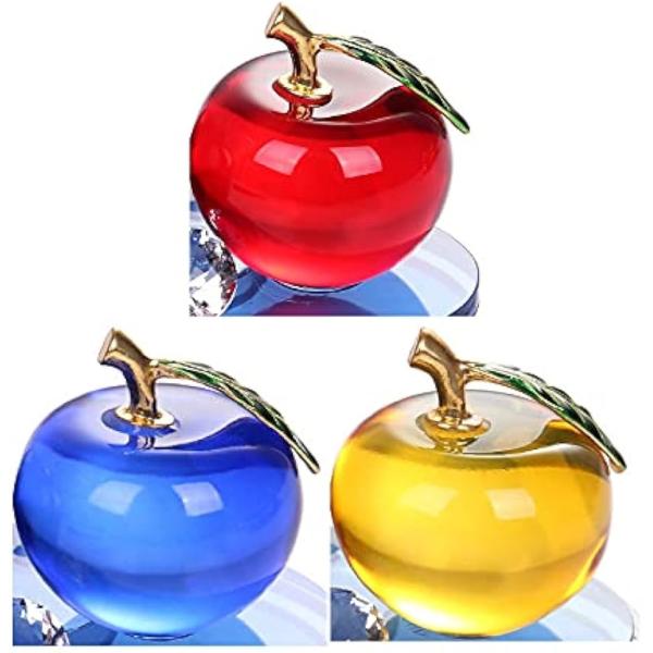 バリエーションコード : 2B445Q3L6Tオシャレでかわいい、クリスタルガラスのリンゴ型水晶です。自宅・オフィス・デスク・事務所・玄関・リビング・寝室・お部屋・車等様々な場所でお使い頂けます。運気についてお悩みの方・今よりさらに上昇・向...